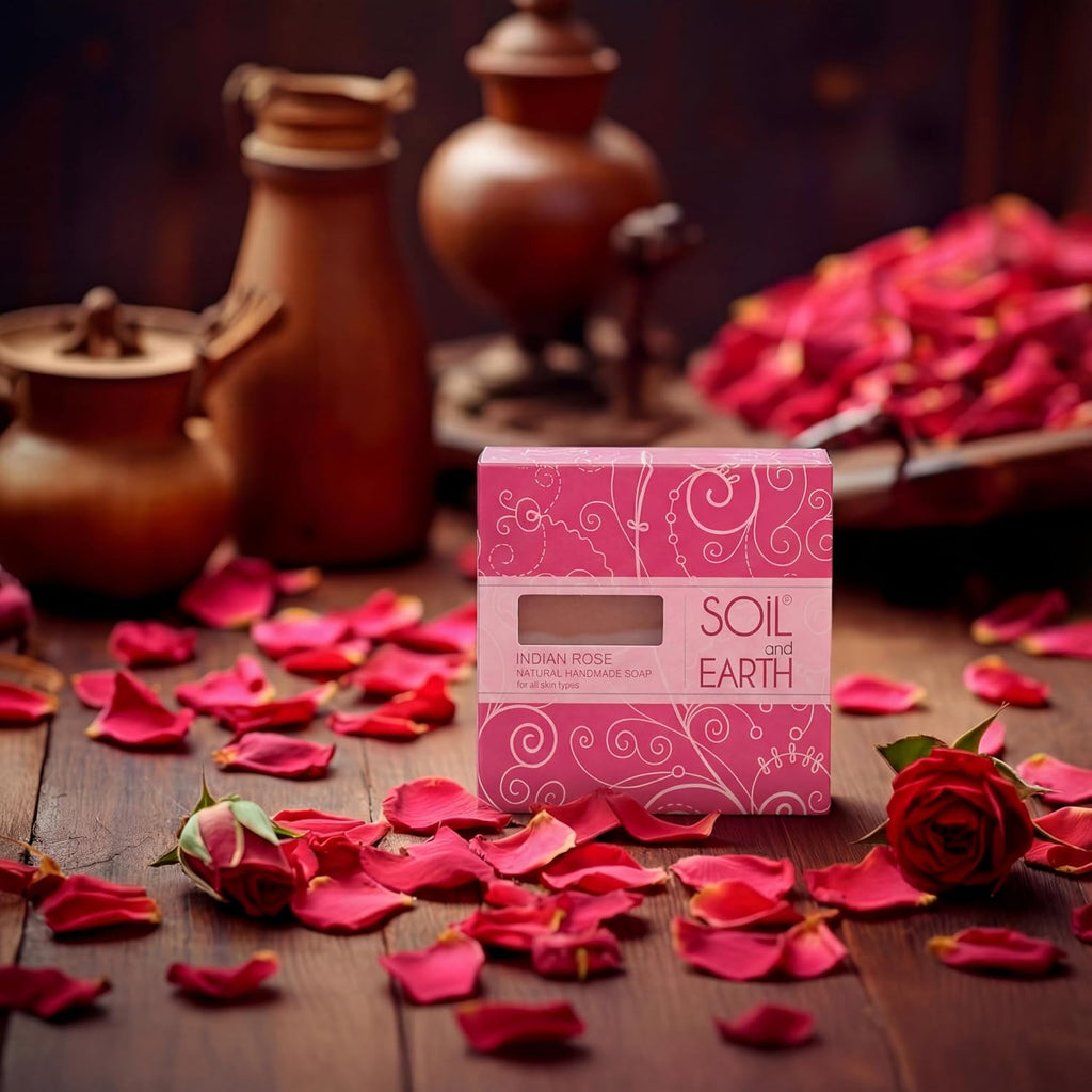 Soil and Earth | Indian Rose | Handmade Soap Bar – Sattvic Health Store