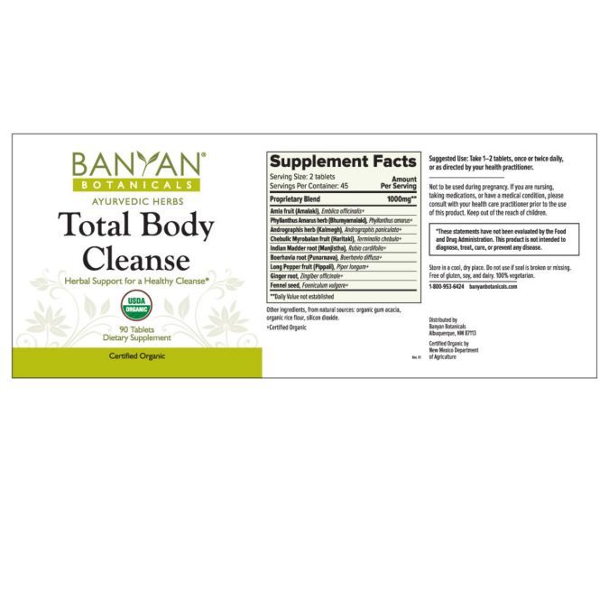 Total Body Cleanse tablets